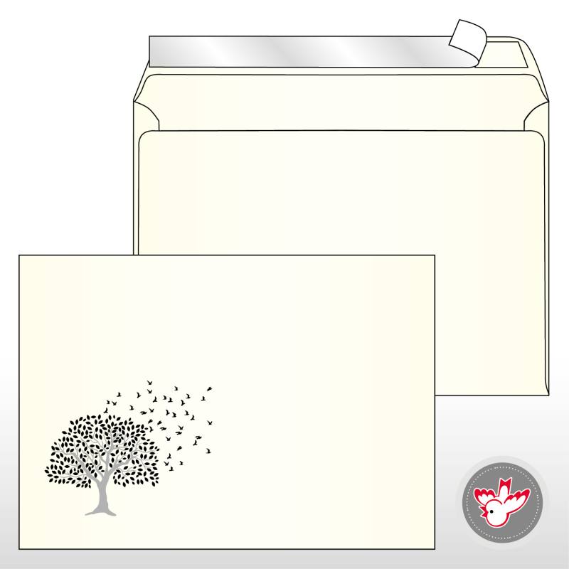 Trauer Kuverts FSC, Druckerei Witzig Druck AG